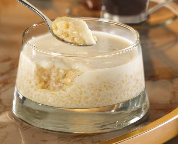Dessert de Semoule de Riz Gourmande aux épices douces - Recette Tipiak